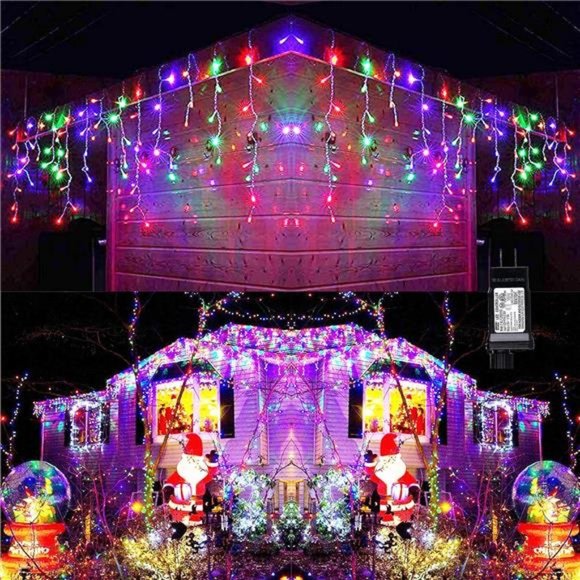 Holiday | Christmas Icicle Lights 354ft 432 Led Icicle String Lights ...